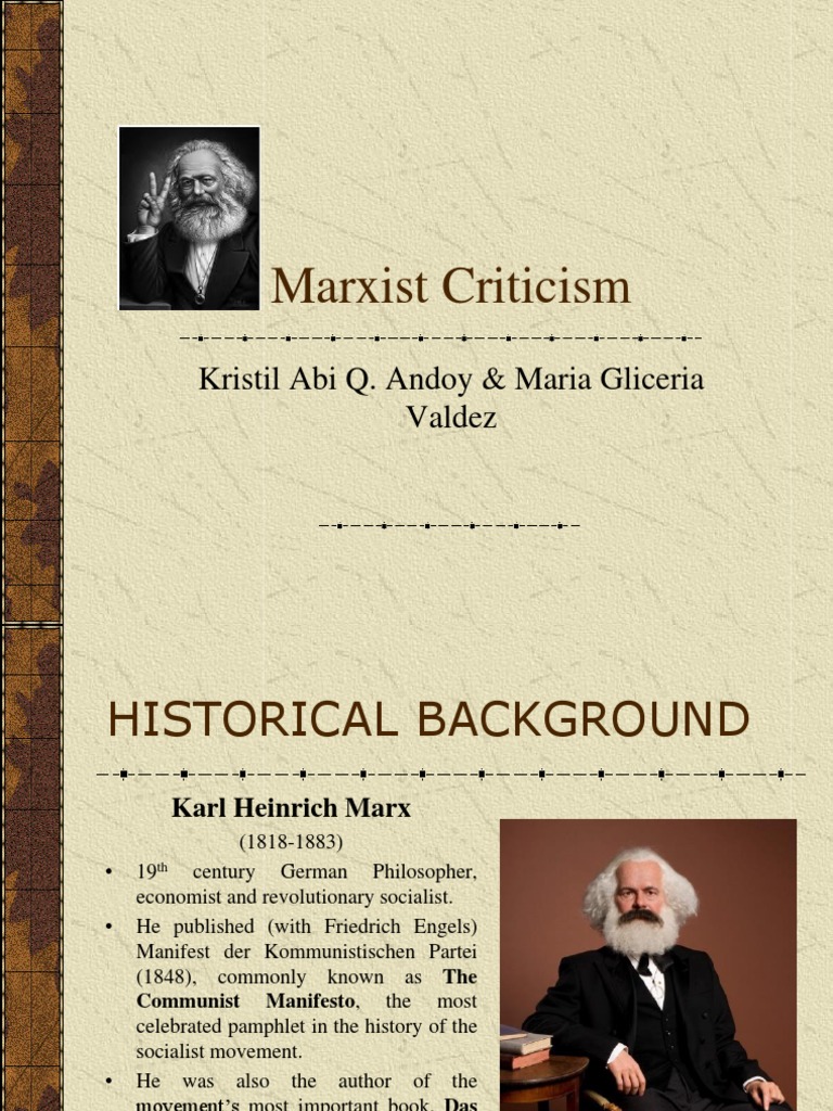 Marxist Powerpoint | PDF | Karl Marx | Marxism