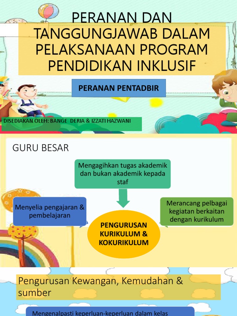 Peranan Pentadbir Dalam Program Pendidikan Inklusif | PDF