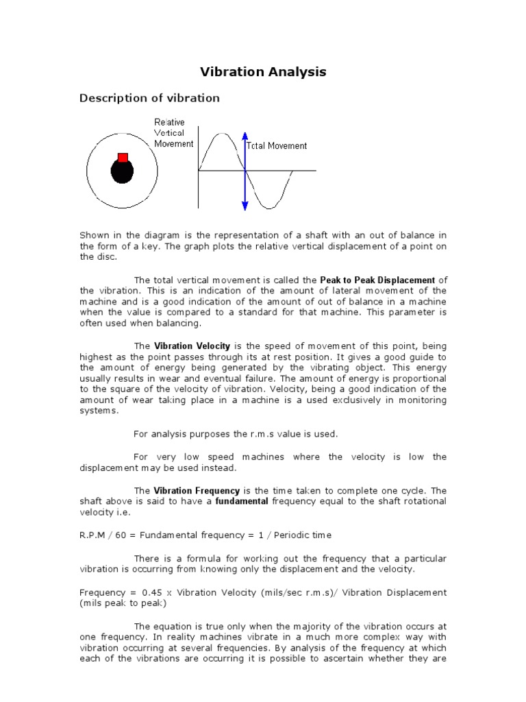 Vibration Analysis | PDF | Bearing (Mechanical) | Frequency