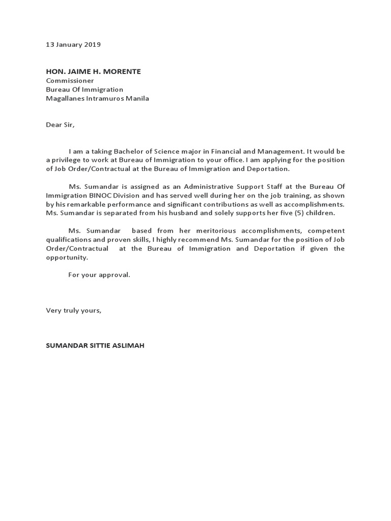 Hon. Jaime H. Morente: Sumandar Sittie Aslimah | PDF | Immigration ...