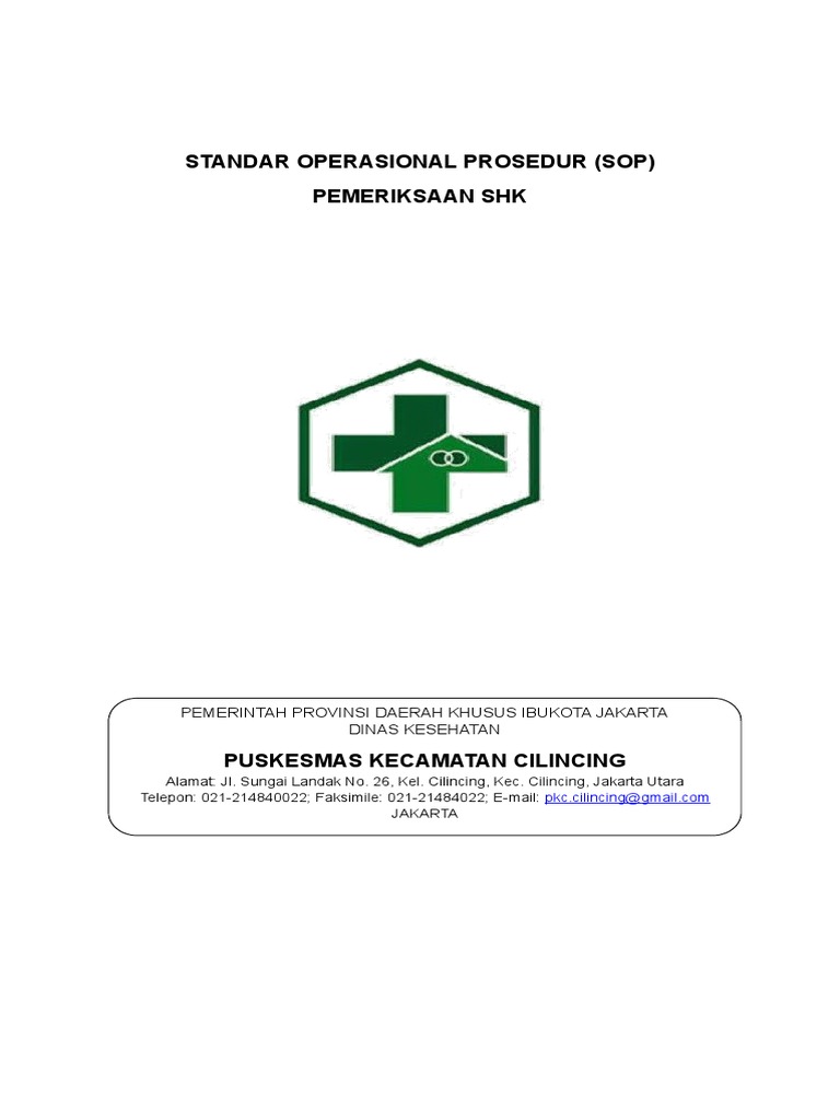 Sop Pemeriksaan SHK | PDF