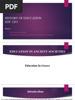 Greek Education | PDF | Sparta | Ancient Greece