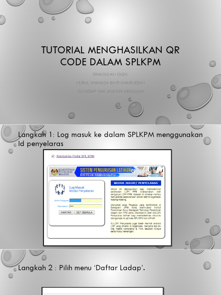 Tutorial Menghasilkan QR Code Dalam SPLKPM | PDF