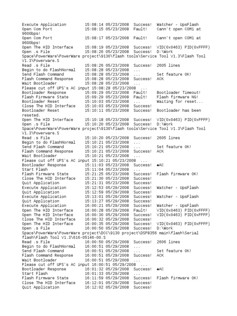 Ups Log | PDF | Booting | Flash Memory