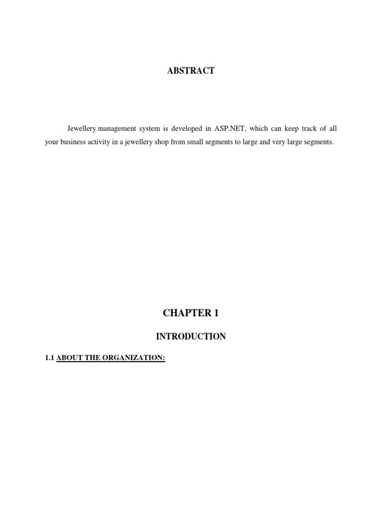 Jewellery Management System Document | PDF | Databases | Web Application