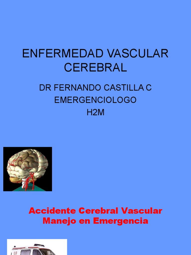 Enfermedad Vascular Cerebral | PDF | Carrera | Isquemia