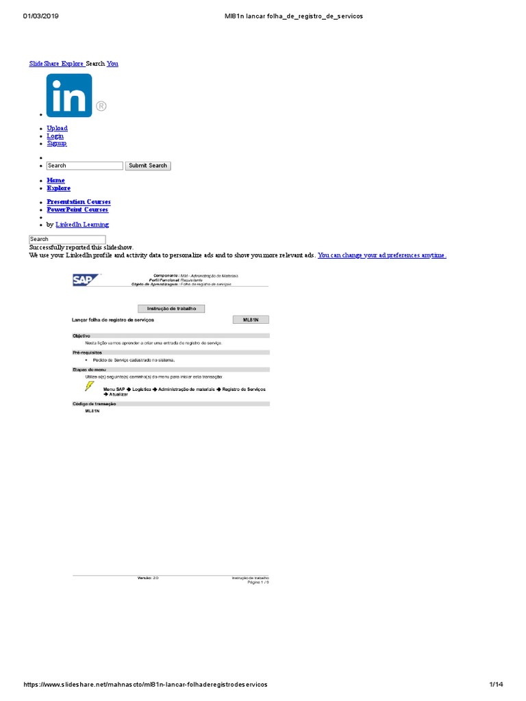 Ml81n Lancar Folha de Registro de Servicos | PDF | Web 2.0 | Websites