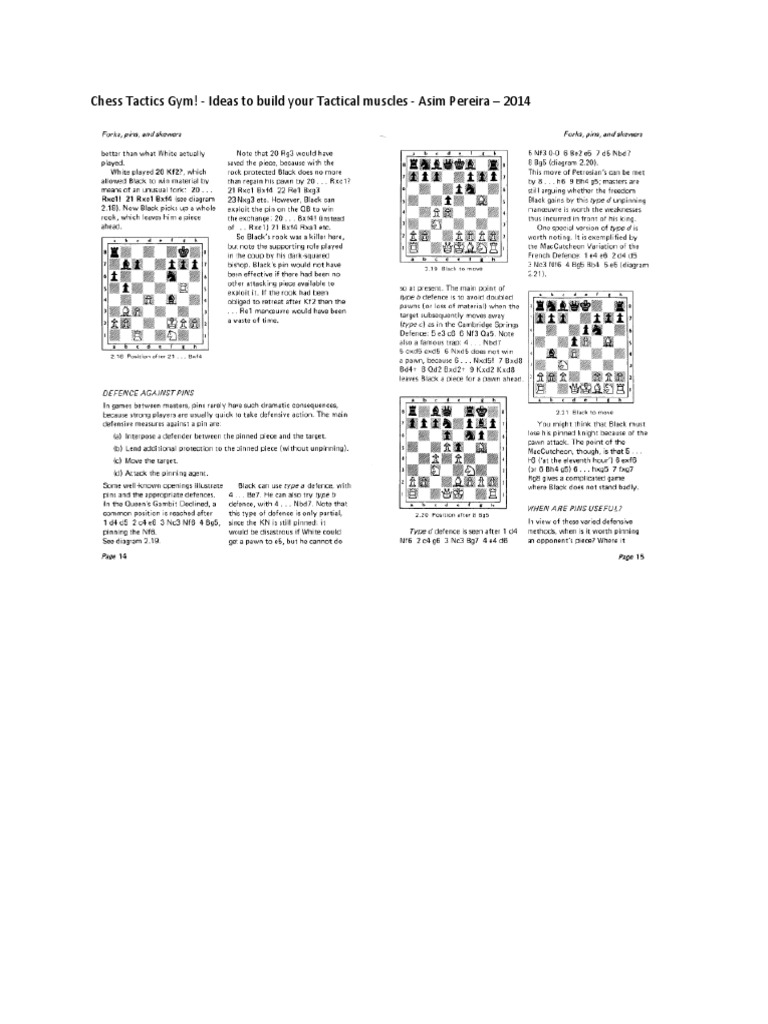 Chess Tactics Gym! - Ideas To Build Your Tactical Muscles - Asim ...