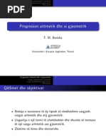 Vargjet Vargu Aritmetik Dhe Gjeometrik | PDF