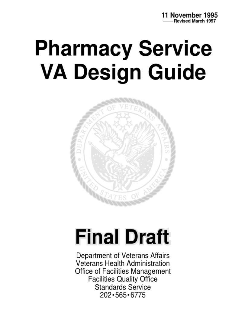 Pharmacy Service VA Design Guide: Final Draft | PDF | Pharmacy | Hvac