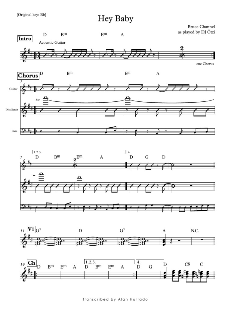 Hey Baby: Chorus | PDF | Popular Music | Leisure
