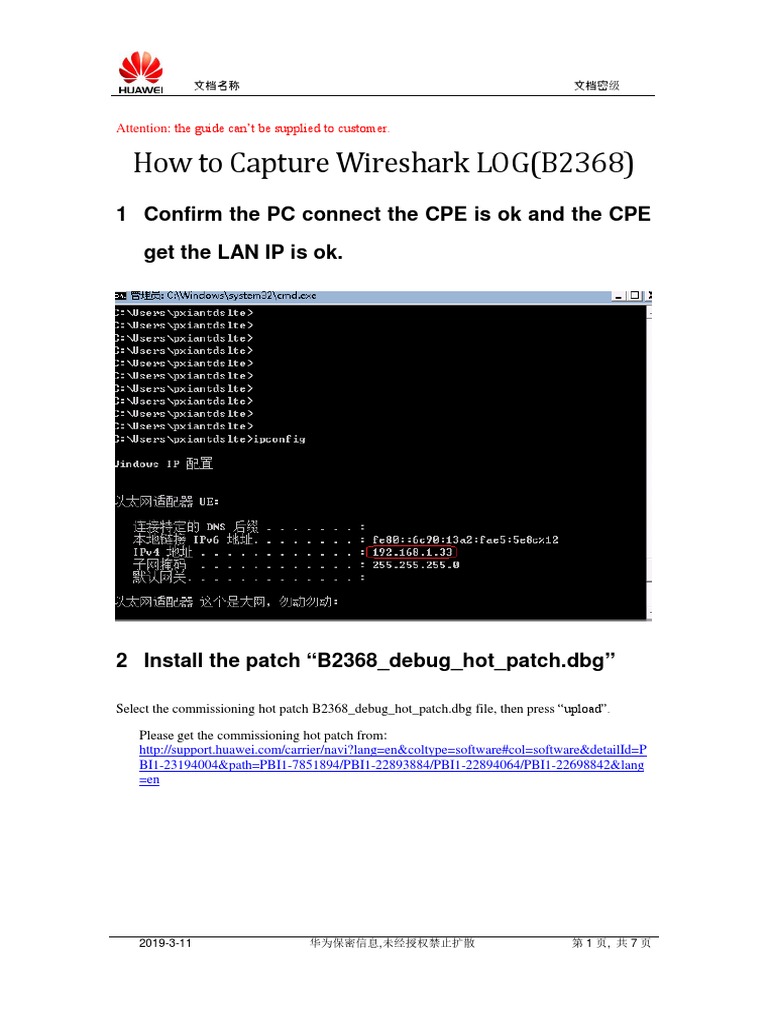 How to Capture Wireshark LOG | PDF