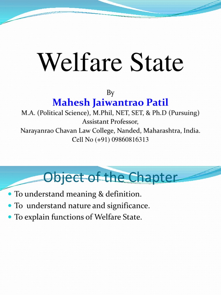 Welfare State Definition