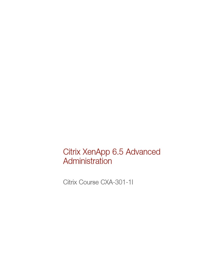 Citrix Advanced Troubleshooting PDF | PDF | Load Balancing (Computing ...
