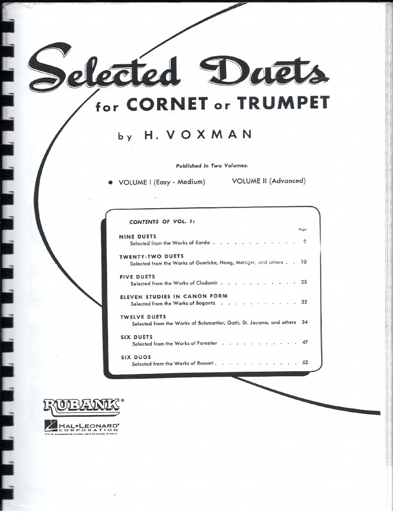 H Voxman Selected Duets Vol I PDF | PDF