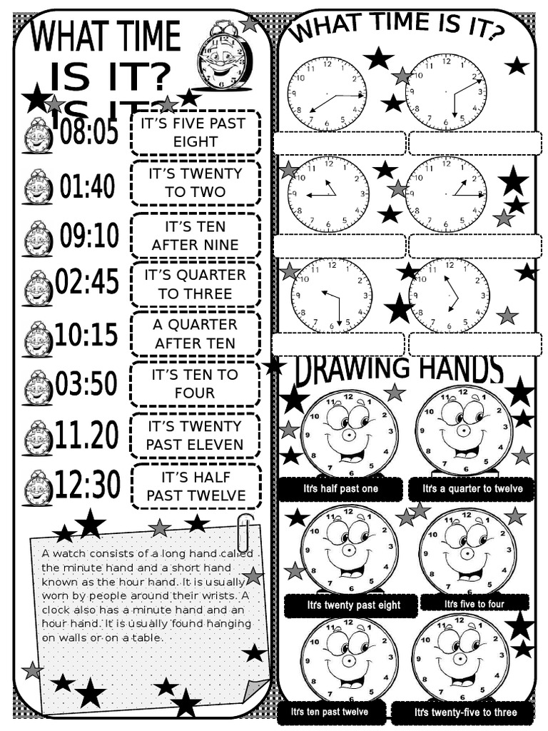 What Time Is It Fun Activities Games Picture Dictionaries - 9189 | PDF