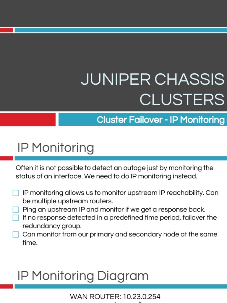 11.cluster Failover IP Monitoring | PDF | Ip Address | Router (Computing)