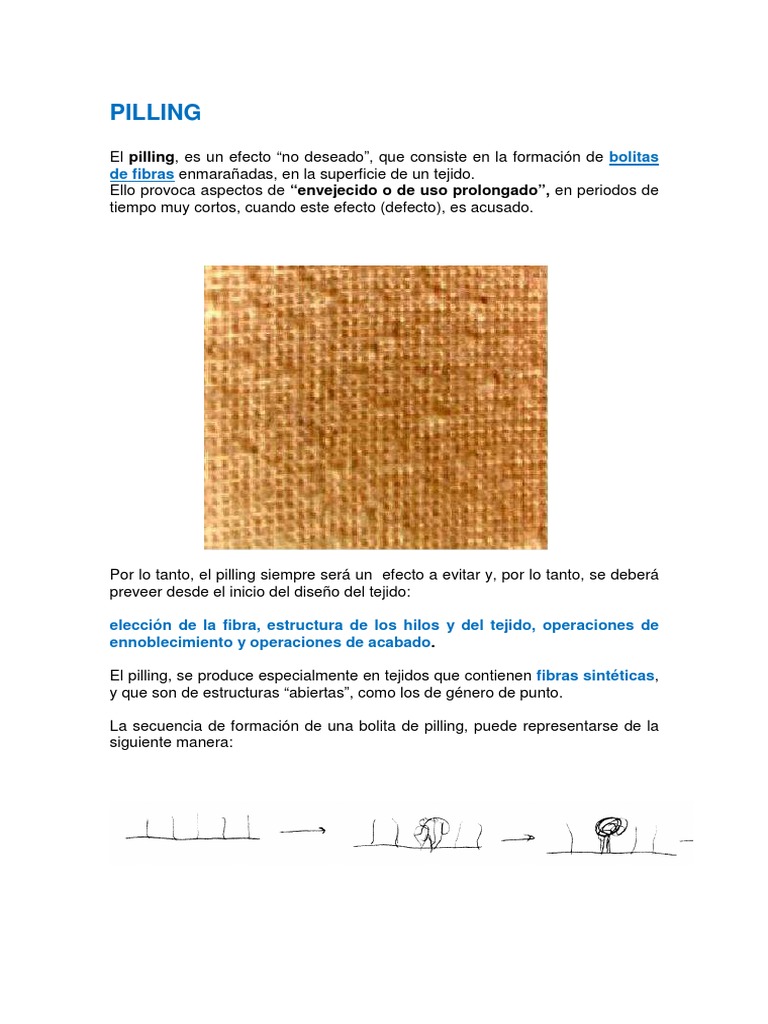 Pilling PDF | PDF | Textiles | Fricción