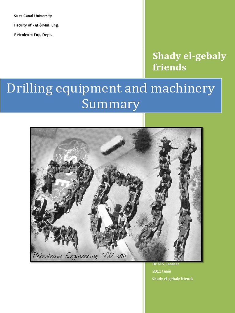 Drilling Machinery Summary | PDF | Pump | Mechanical Engineering