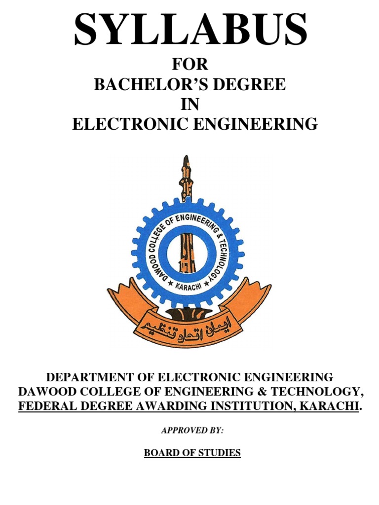 Syllabus Electronics Engineering | PDF | Transistor | Bipolar Junction ...