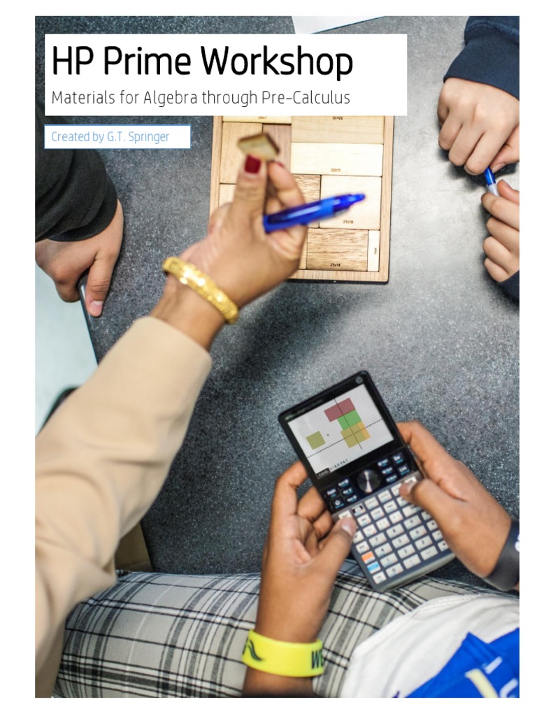 HP Prime Algebra-Precalc Teacher Workshop Tcm245-2304608 | PDF | P ...