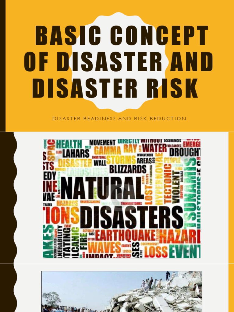 Understanding Disaster Risk: Key Concepts, Definitions, and the ...