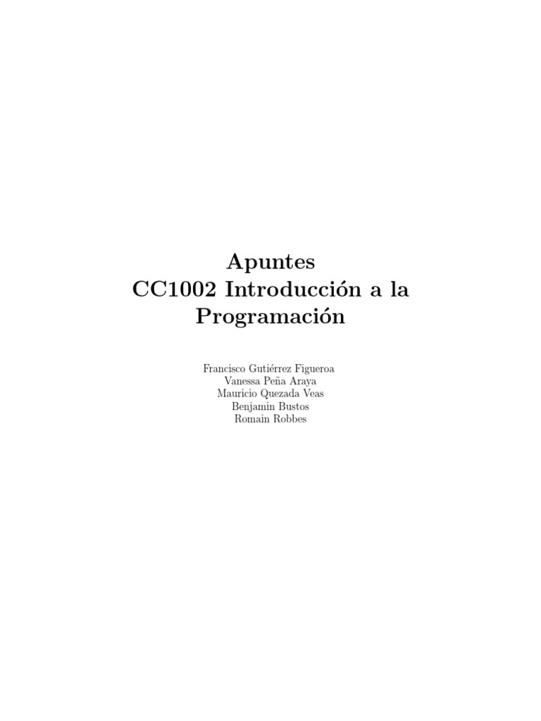 Introduccion A La Programacion PDF | PDF | Función (Matemáticas) | Comillas