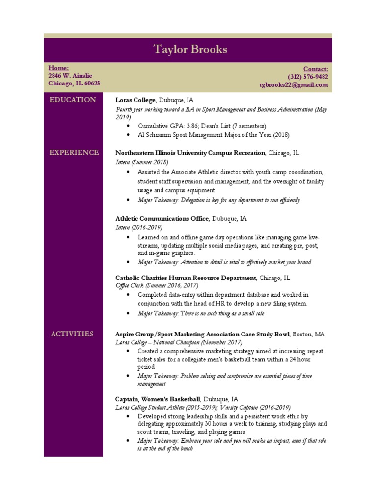 Taylor Brooks Resume | PDF | Learning | Business