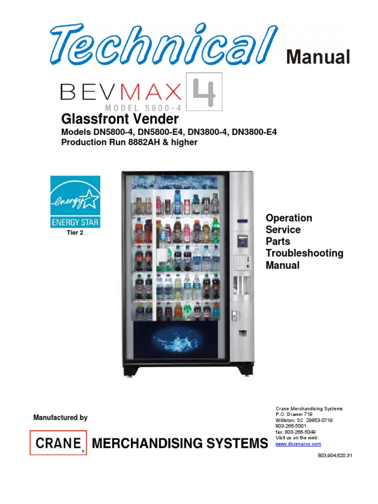 Bevmax 4 5800 Operators Manual PDF | PDF | Mains Electricity ...