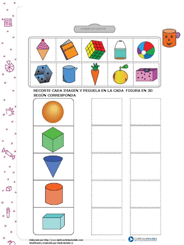 Actividades De Cuerpos Geométricos 3d Pdf