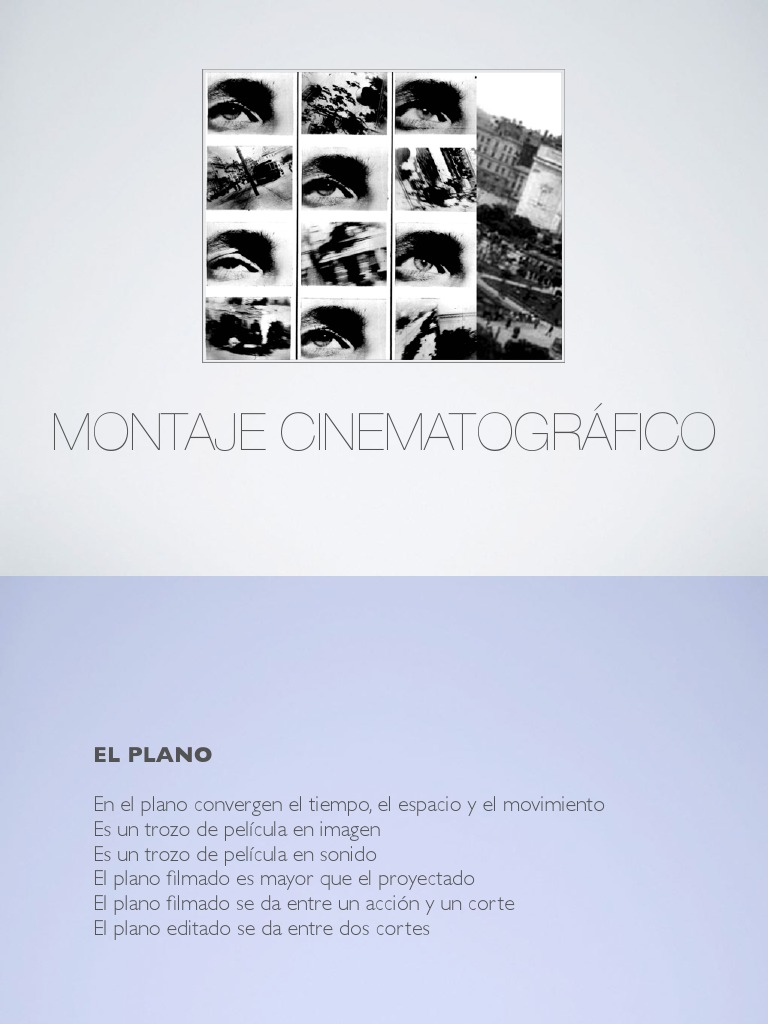 Montaje Cinematográfico | PDF | Película muda | Ritmo