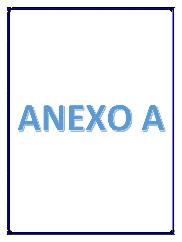 Anexos Portada | PDF
