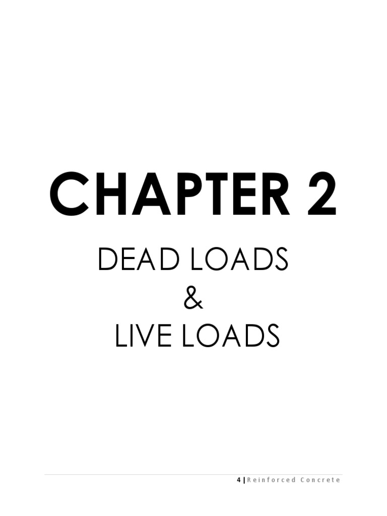 Dead Loads & Live Loads: Reinforced Concrete | Download Free PDF | Wall ...
