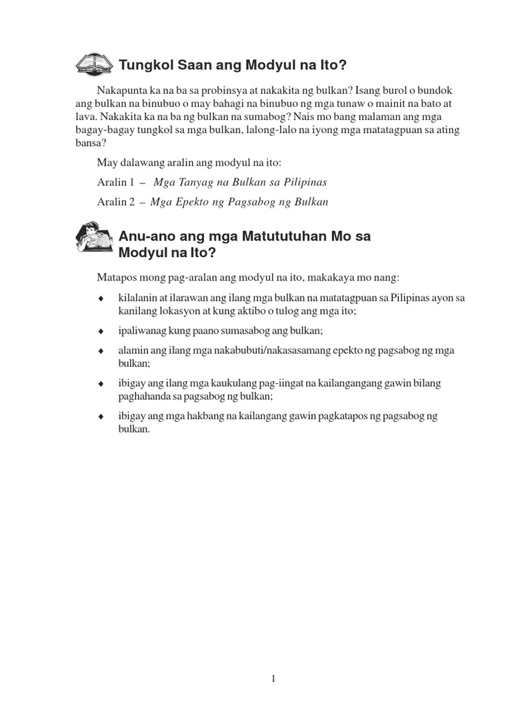 Mga Epekto NG Bulkan PDF | PDF