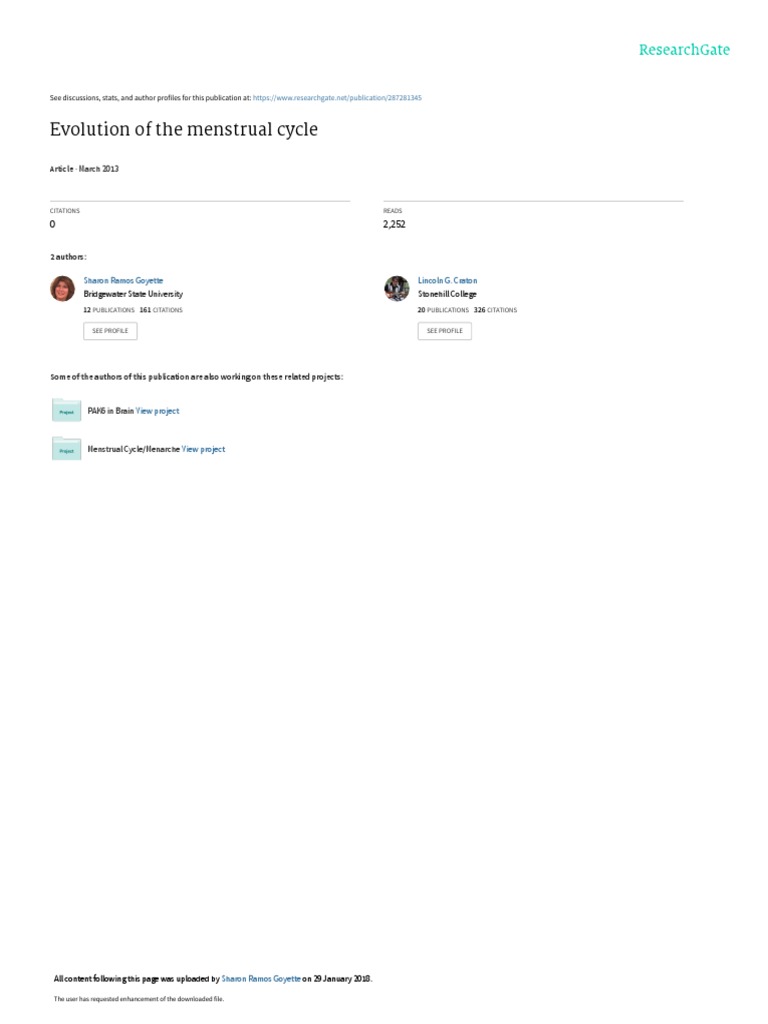 Evolusi Siklus Haid | PDF | Menstrual Cycle | Implantation (Human Embryo)