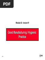 GMP GHP | PDF | Hygiene | Food Safety