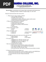Basic Computer Navigation Skills Test | PDF | Icon (Computing) | System ...