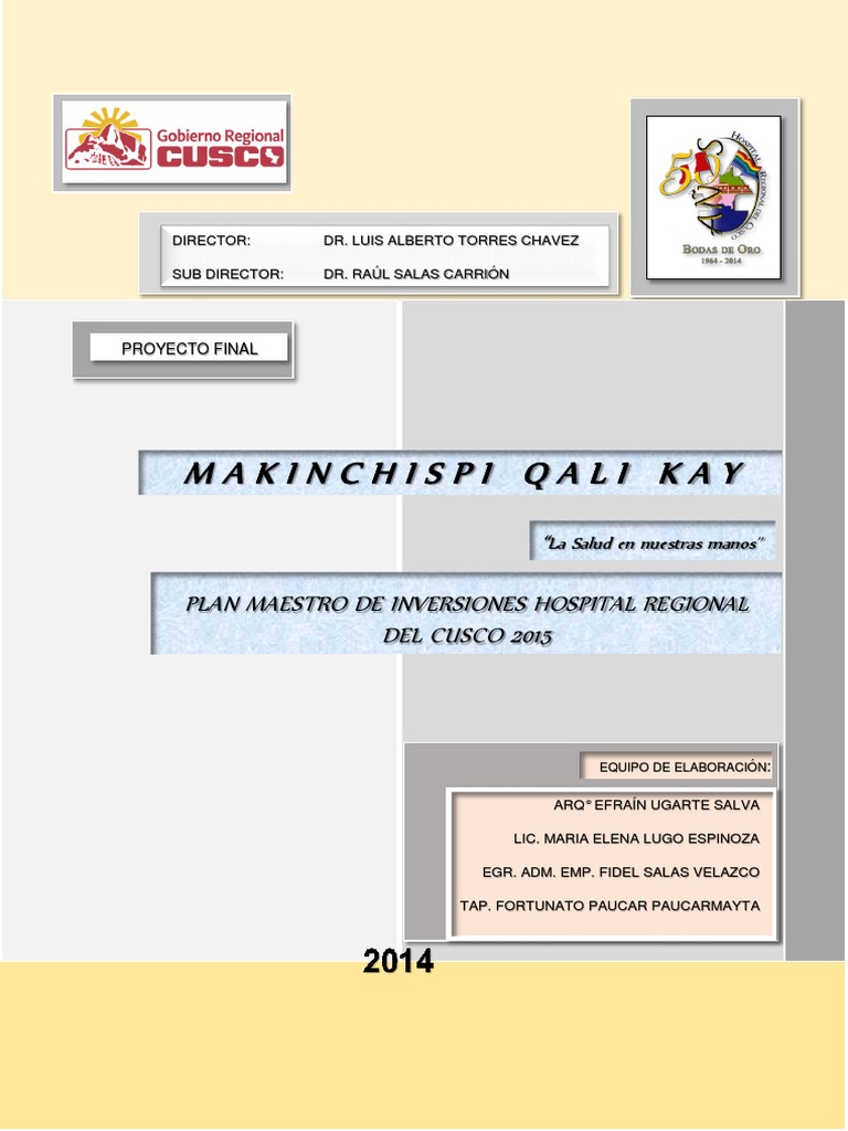 Proyecto Kali Kay PDF | PDF | Hospital | Planificación