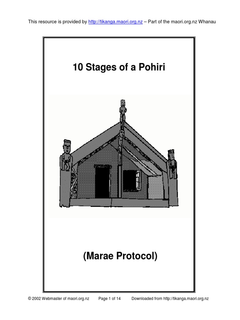 10 Stages of A Pohiri: This Resource Is Provided by | PDF | Polynesia ...