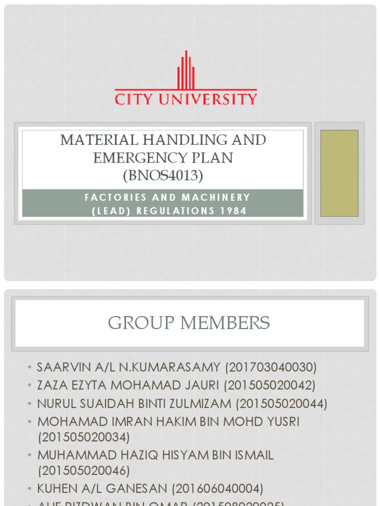 Fma (Lead) Regulations 1984 | PDF | Physical Examination | Lead