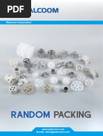 SULZER Random Packings | PDF | Distillation | Chemical Process Engineering