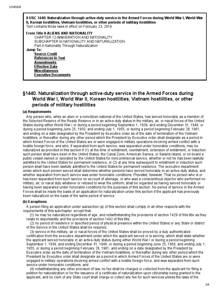 Ina 329 | PDF | Naturalization | United States Nationality Law