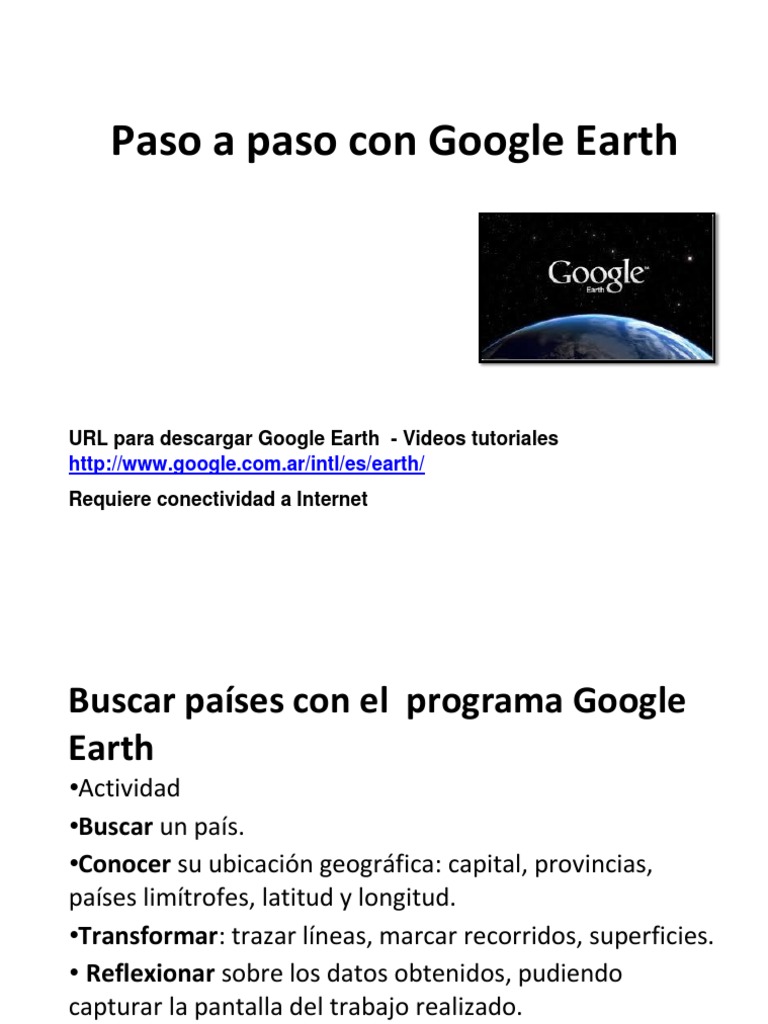 Paso A Paso Con Google Earth PDF | PDF