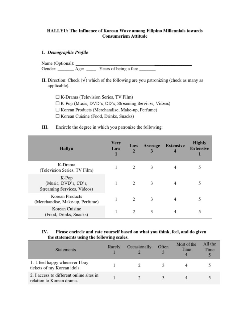 Survey Questionnaire Final 3 PRINT | PDF | Entertainment | Mass Media