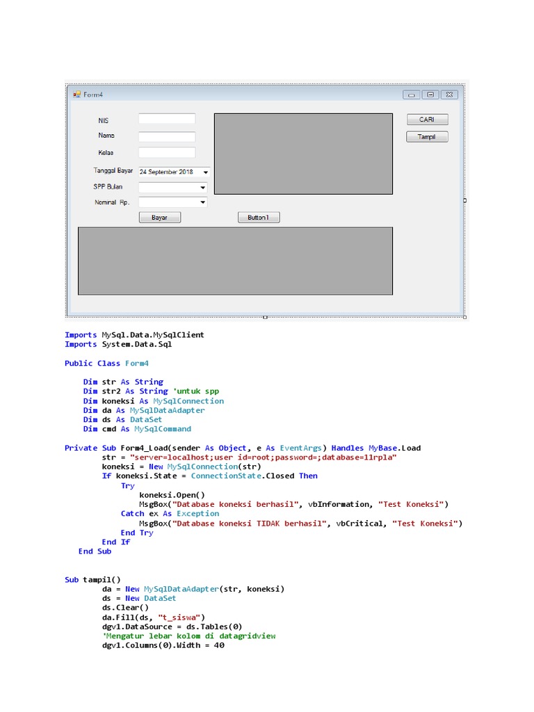 Coding Cari Siswa | PDF | Information Retrieval | Computer Programming