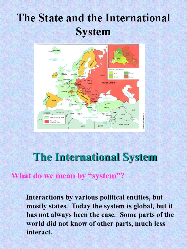 Evolution of the International State System | PDF | International ...
