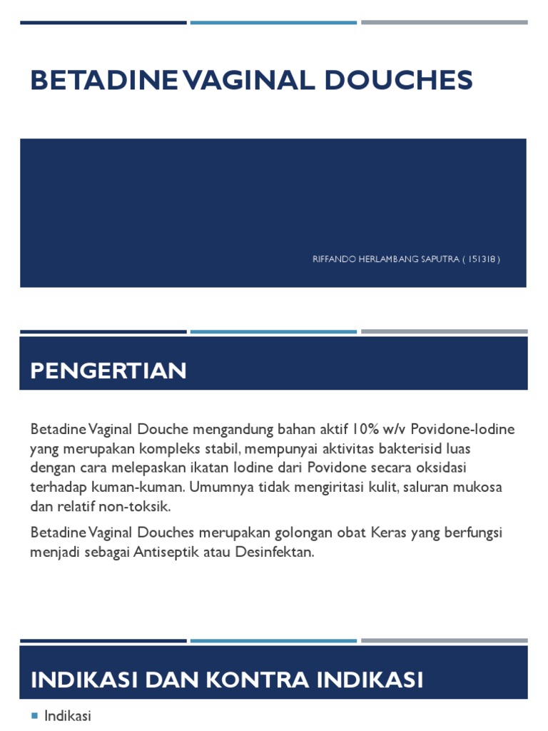 Betadine Vaginal Douches | PDF