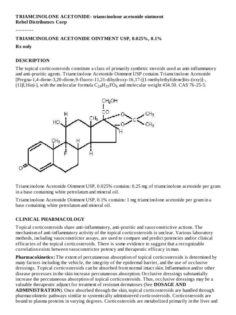 Jurnal Trilac (Triamcinolone) | PDF | Topical Medication | Corticosteroid