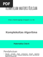 Kuliah 14 - Kompleksitas Algoritma | PDF