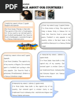 Countries and Nationalities Reading Comprehension Reading Comprehension ...